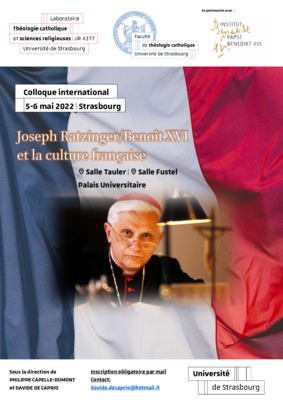 Conférence - « Joseph Ratzinger/Benoît XVI et la culture française ...